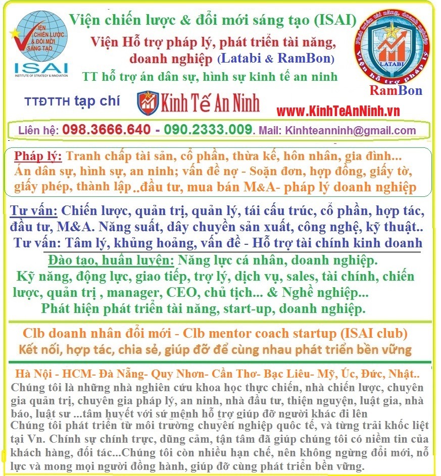 Tư vấn chiến lược, quản trị, đầu tư, tái cấu trúc, đổi mới sáng tạo